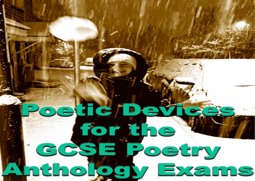 Poetic Devices for the GCSE Poetry Anthologies PowerPoint | Teaching ...