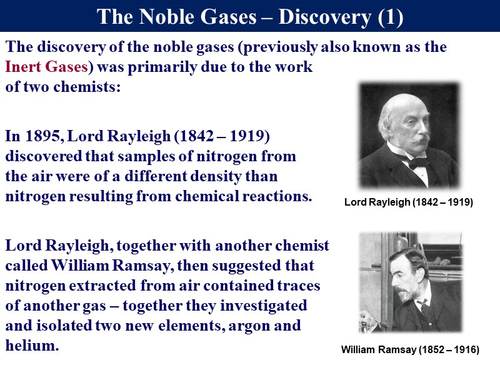 Chem_1.11 The Noble Gases | Teaching Resources