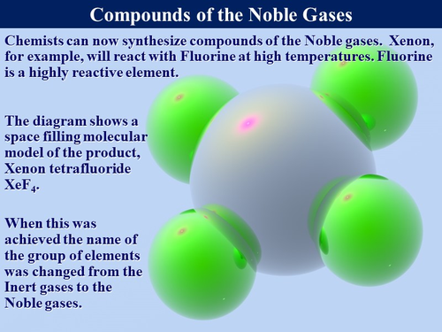 Chem_1.11 The Noble Gases | Teaching Resources