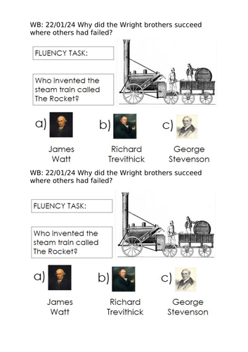 Why were the Wright Brothers successful History Year 2 KS1 | Teaching ...
