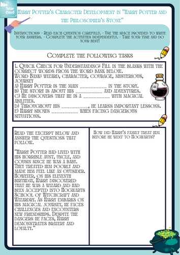 Harry Potter and the Philosopher's Stone Bundle | Teaching Resources