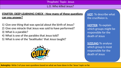Jesus Scheme of Work_Year 8 | Teaching Resources