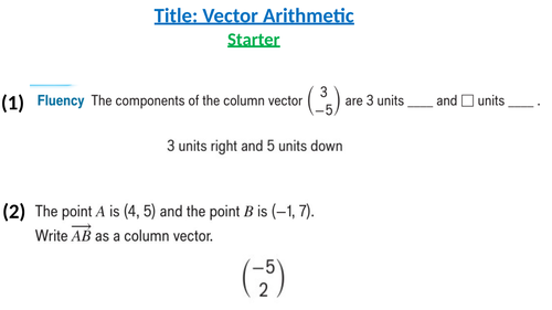 GCSE Higher (Unit 18): Vectors and Geometric Proof | Teaching Resources