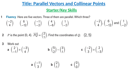 GCSE Higher (Unit 18): Vectors and Geometric Proof | Teaching Resources