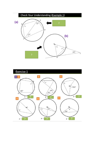 GCSE Higher (Unit 16): Circle Theorems | Teaching Resources