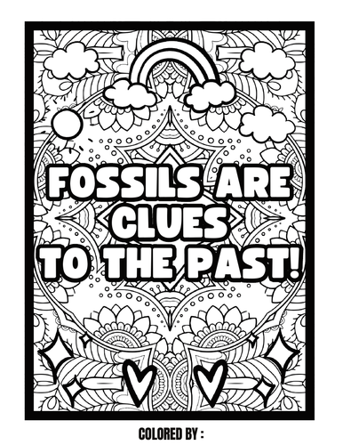 Geologic Facts Coloring Activities, Relaxing Coloring Sheets, No Prep ...