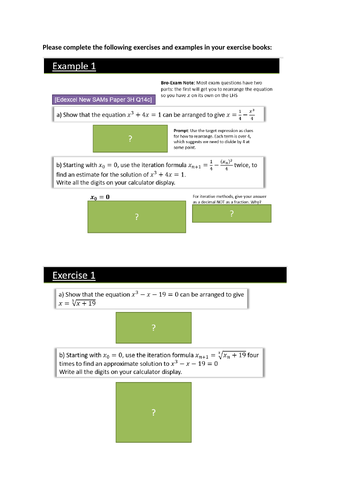 GCSE Higher (Unit 15): Equations and Graphs | Teaching Resources