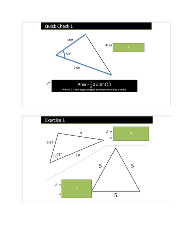 GCSE Higher (Unit 13): More Trigonometry | Teaching Resources