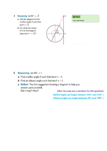 GCSE Higher (Unit 13): More Trigonometry | Teaching Resources