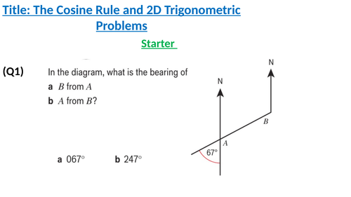 GCSE Higher (Unit 13): More Trigonometry | Teaching Resources