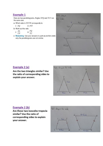 GCSE Higher (Unit 12): Similarity and Congruence | Teaching Resources