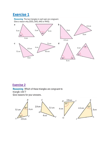 GCSE Higher (Unit 12): Similarity and Congruence | Teaching Resources