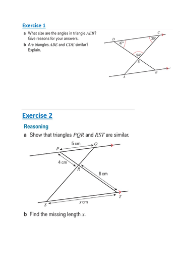 GCSE Higher (Unit 12): Similarity and Congruence | Teaching Resources