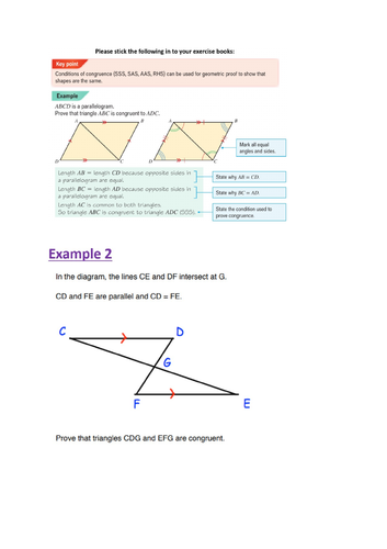 GCSE Higher (Unit 12): Similarity and Congruence | Teaching Resources