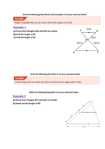 GCSE Higher (Unit 12): Similarity and Congruence | Teaching Resources