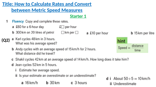 GCSE Higher (Unit 11): Multiplicative Reasoning | Teaching Resources