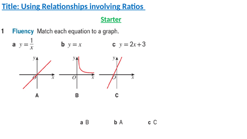 GCSE Higher (Unit 11): Multiplicative Reasoning | Teaching Resources