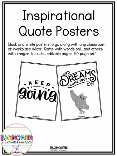 black and white posters | Teaching Resources