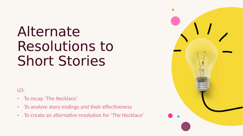 KS3 SoW Short Stories from Around the World | Teaching Resources