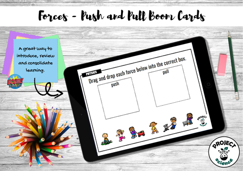 Forces - Push and Pull Boom Cards™ - Distance Learning | Teaching Resources