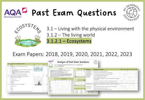 AQA GCSE Geography Exam Questions and Analysis - Ecosystems | Teaching ... AQA GCSE Geography Exam Questions and Analysis - Ecosystems | Teaching ...
