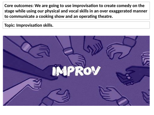 Improvisation skills scheme of work. | Teaching Resources