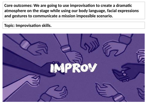 Improvisation skills scheme of work. | Teaching Resources