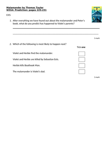 Malamander by Thomas Taylor: Year 5/6 Full Book Study/Revision Unit ...