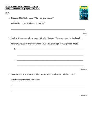 Malamander by Thomas Taylor: Year 5/6 Full Book Study/Revision Unit ...