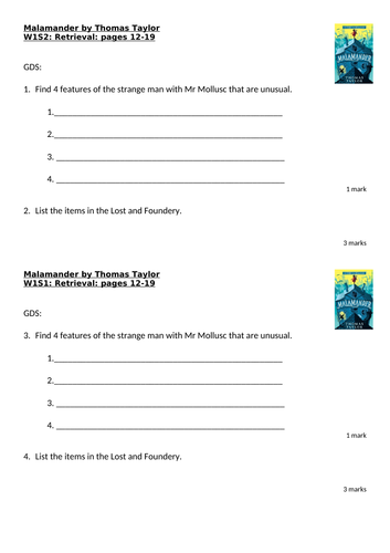 Malamander by Thomas Taylor: Year 5/6 Full Book Study/Revision Unit ...