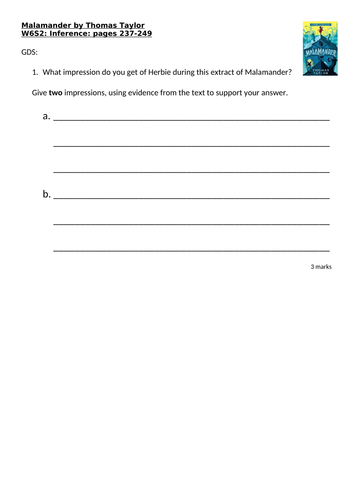 Malamander by Thomas Taylor: Year 5/6 Full Book Study/Revision Unit ...