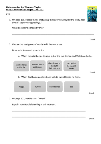 Malamander by Thomas Taylor: Year 5/6 Full Book Study/Revision Unit ...