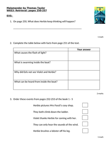 Malamander by Thomas Taylor: Year 5/6 Full Book Study/Revision Unit ...