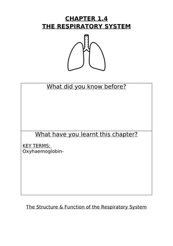 OCR GSCE PE Chapter 1.4- Cardiovascular & Respiratory Systems ...