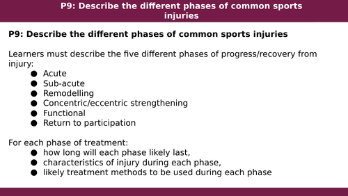 Unit 17-sport injuries & rehabilitation | Teaching Resources