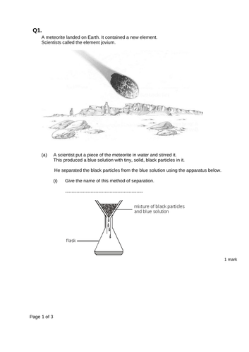 Dissolving and separating solutions KS3 CHEM | Teaching Resources