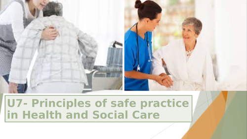 U7-Principles of Safe Practice in Health and Social Care. Learning Aim ...