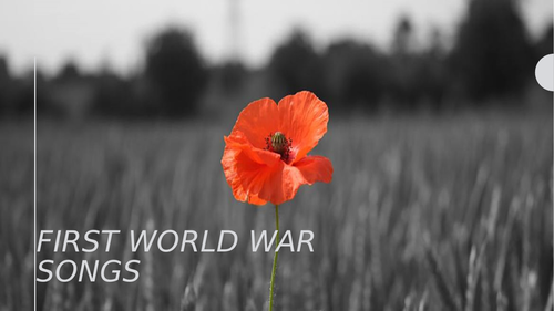 Music of the First World War - Lesson | Teaching Resources