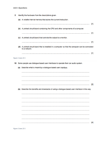 CHAPTER 1 0417 ICT PAST PAPER QUESTION IGCSE | Teaching Resources