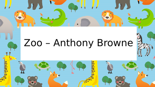 Zoo - Anthony Brown - Discussion Text Planning | Teaching Resources
