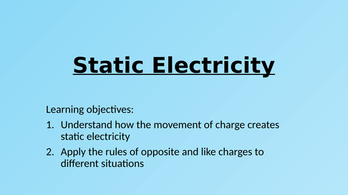 Static Electricity - PhET Simple Investigation | Teaching Resources