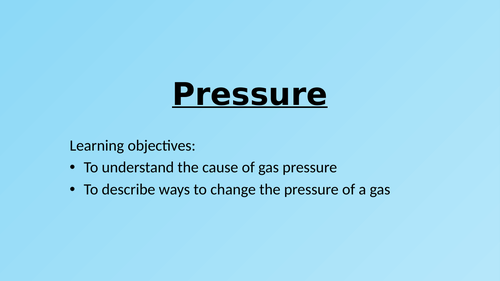 Pressure - Phet Simple Investigation | Teaching Resources