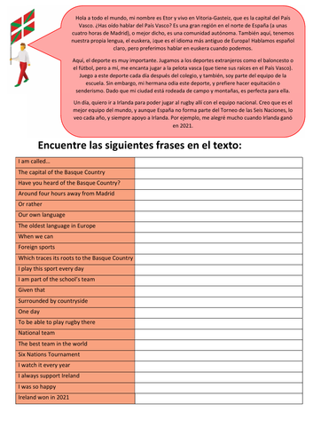 Spanish Vocabulary - Sports | Teaching Resources
