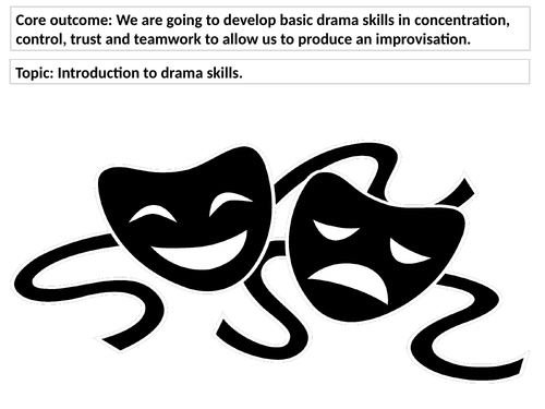 Introduction to drama skills scheme of work. | Teaching Resources
