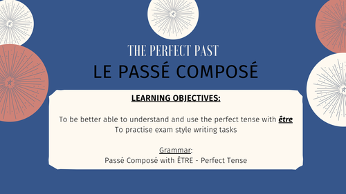 French Perfect Tense: Avoir & Etre GCSE Revision | Teaching Resources