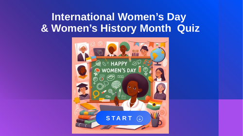 Women's Day & Women's History Month Quiz (PPT) | Teaching Resources