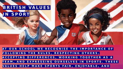 British Values in Sport posters for Primary and Secondary schools ...
