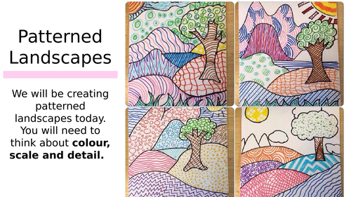 Patterned Landscapes - Art Lesson | Teaching Resources