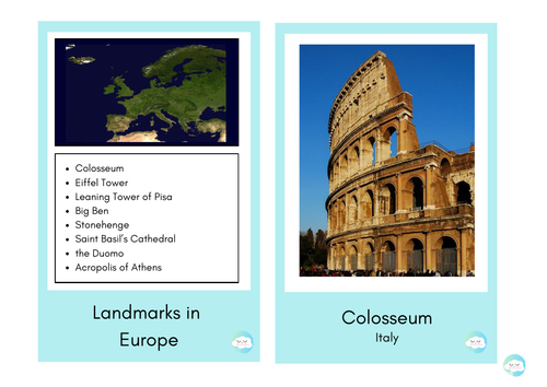 Landmarks in the world - Flashcards | Teaching Resources