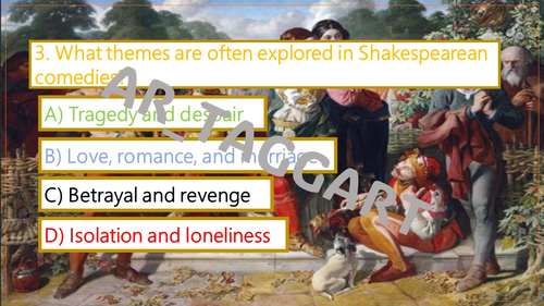 SHAKESPEARE - COMPREHENSION - EXPLORATION OF COMEDIES | Teaching Resources